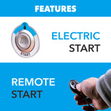 Pulsar 5000-Watt Dual Fuel Inverter Generator with Remote Start and CO ...