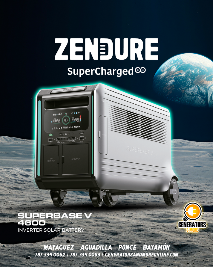 Batería Zendure SuperBase V 4.6kWh con Placa Solar de 400W – Generators ...